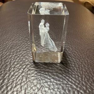 Accents | Etched Crystal Wedding Cube | Poshmark